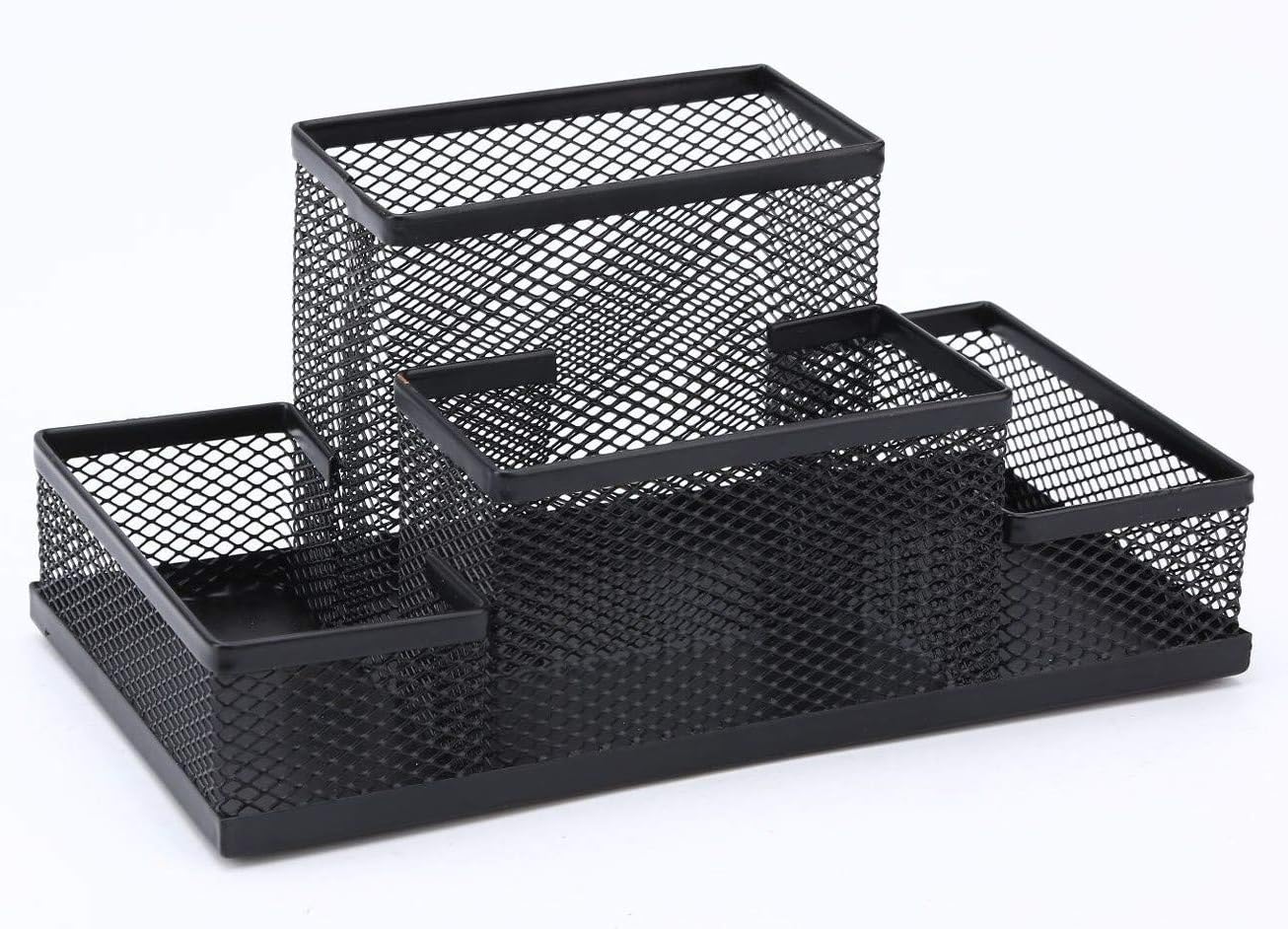 Desk Organizer for Office Supplies on Desktop, Black Decor Colour, Pen ...
