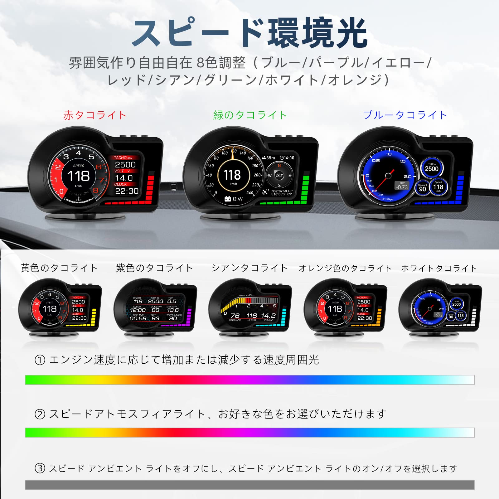 Mua Nikomaku HUD Head Up Display, Compatible with OBD2 + GPS, F15 ...