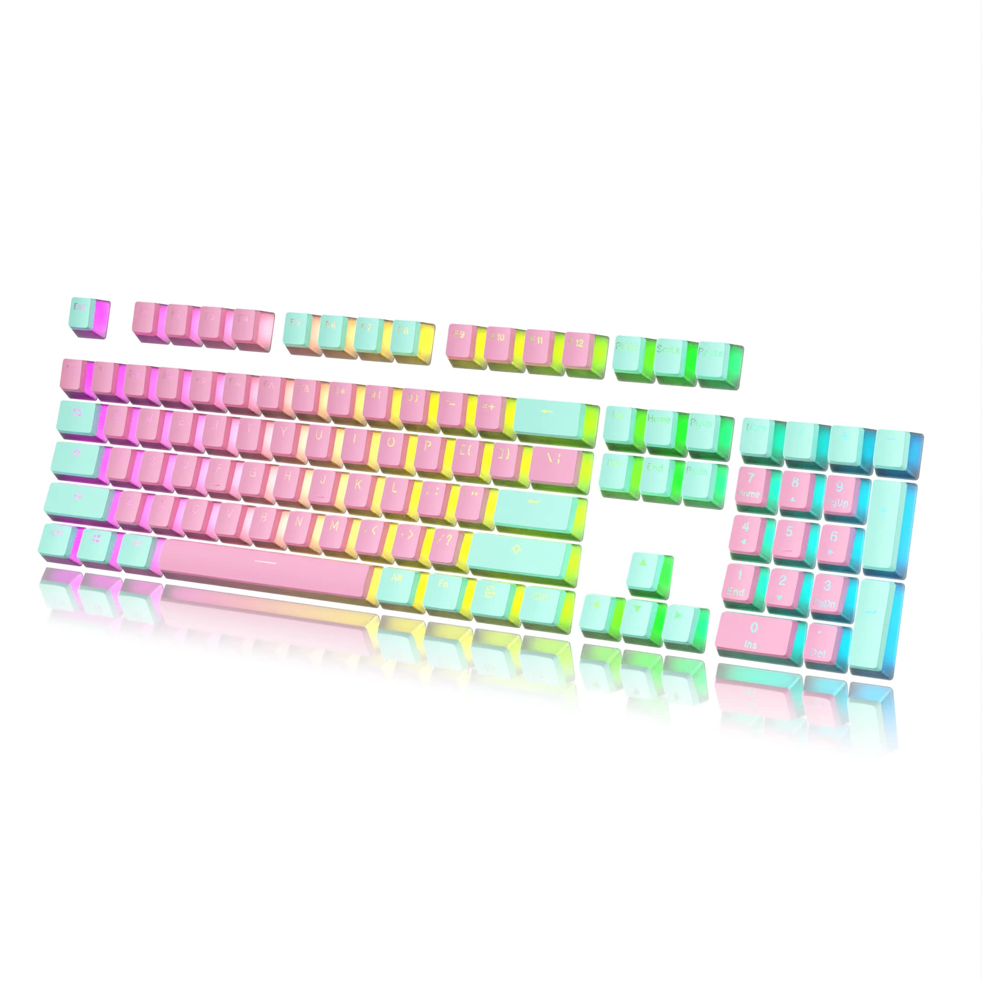 Mua HK Gaming Pudding Keycaps Set | Doubleshot PBT Keycap Set | Full ...