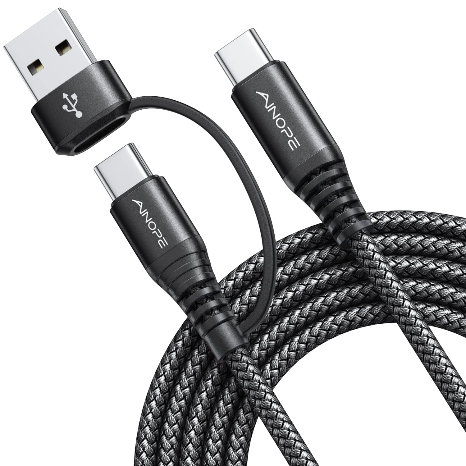 AINOPE USB C to USB C Cable, 2 Pack 6 FT USB C Cable Fast Charging with ...