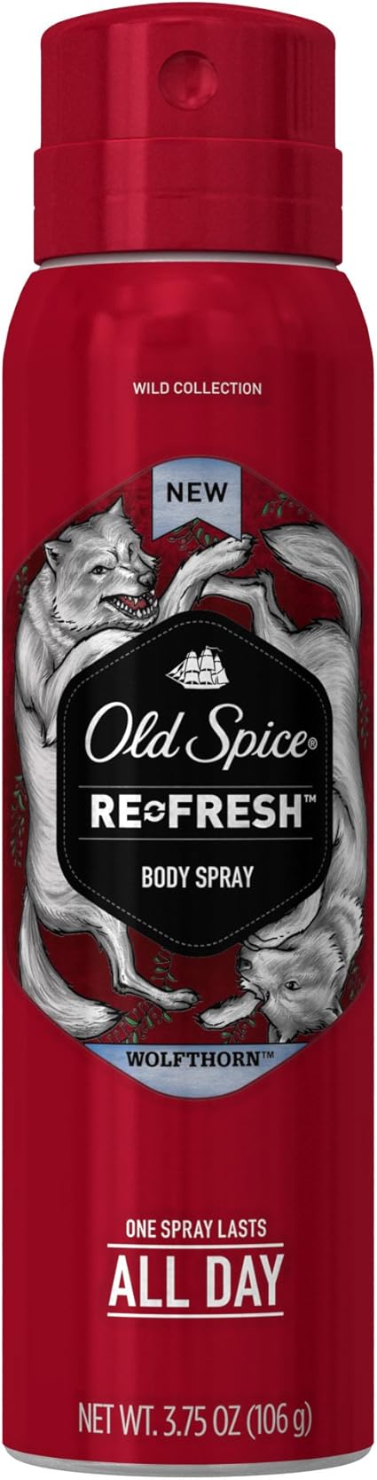 Old Spice Wolfthorn Refresh Body Spray for Men, 3.75 Ounce: Amazon.ca ...