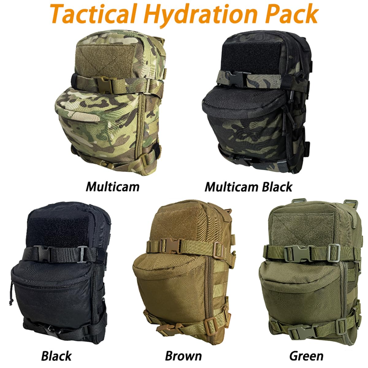 Mua Tactical MOLLE Hydration Backpack for 2L Water Bladder,500D Nylon ...