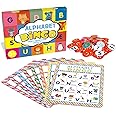 Alphabet Bingo Card Board Matching Game Set, ABC Letters Animals ...