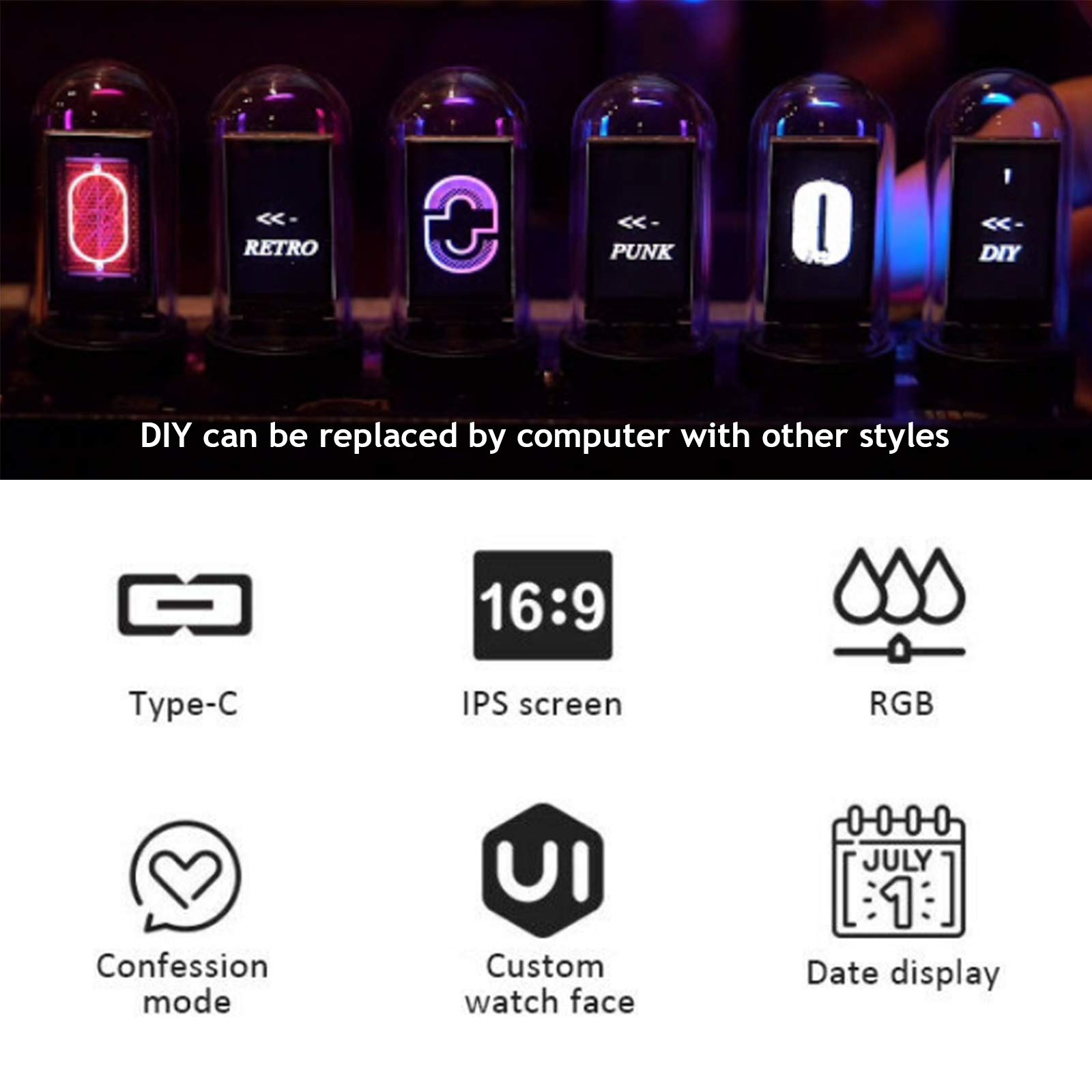 Mua TWSOUL LED Nixie Watch, Nixie Tube Clock, LED Watch, DIY Nixie Tube ...