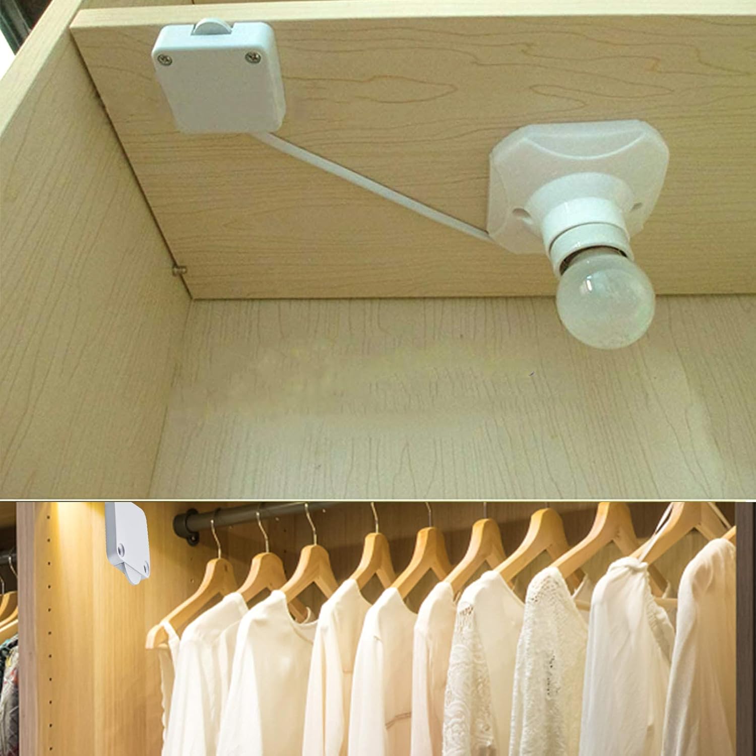 2 Pack Cupboard Light Switch Surface Push to Break Door Light Switch 2a ...