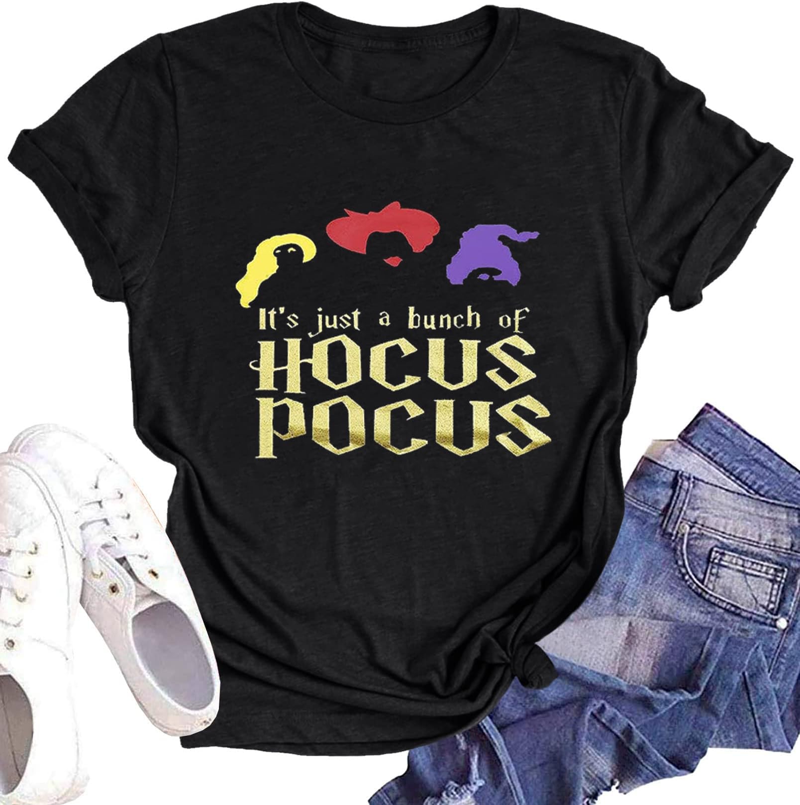 DESFSE It's Just A Bunch of Hocus Pocus T-Shirts for Women Sanderson ...