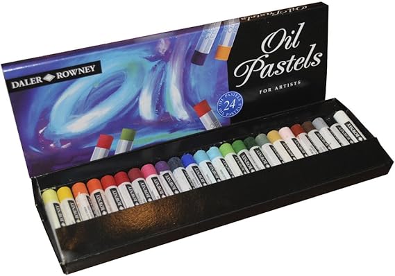 Daler-Rowney Oil Pastels Set of 24 - Assorted Colors: Amazon.co.uk ...