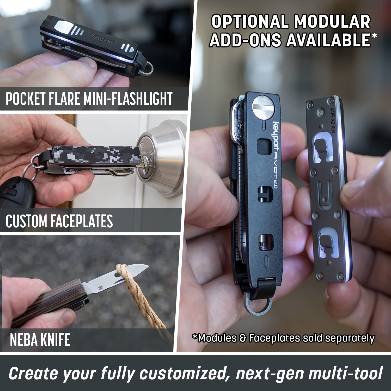 Mua Keyport Pivot 2.0 Key Organizer - Modular EDC Keychain with Keyport ...