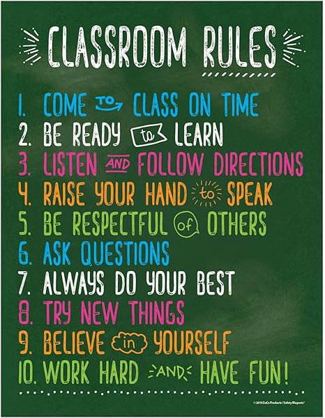 Classroom Rules Poster Printable Free
