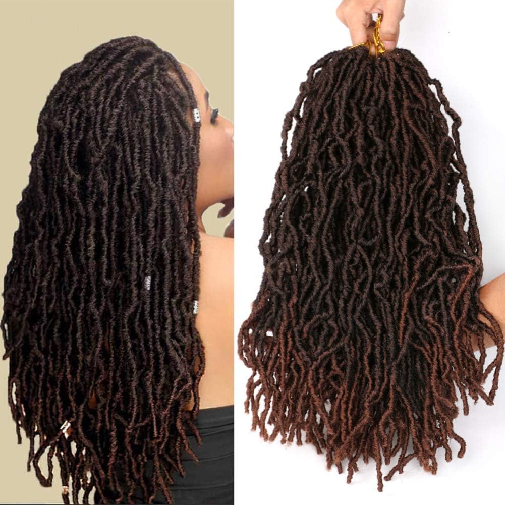 Faux Locs Crochet Hair 18 Inches 3packs/Lot Nu Faux Locs Crochet Braid ...