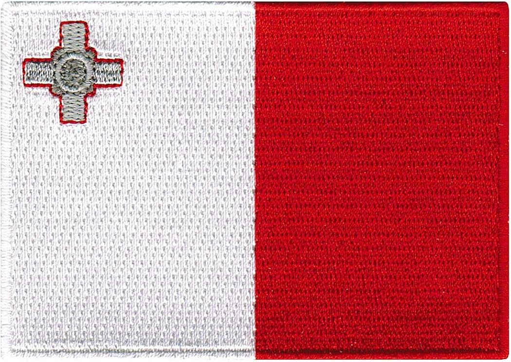 Amazon.com: Malta Flag Embroidered Patch Maltese Iron-On National ...