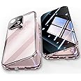 Amazon.com: Jonwelsy Anti Peeping Case for iPhone 14 (6.1"), 360 Degree Front and Back Privacy ...