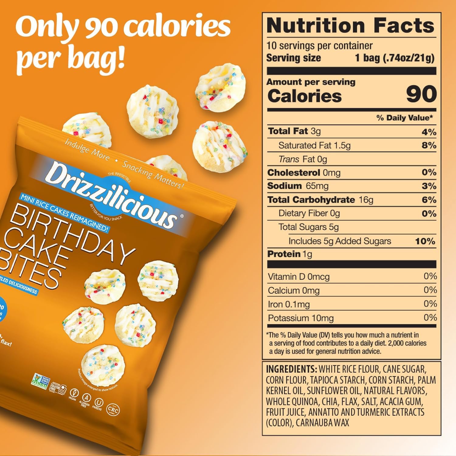 Mua Drizzilicious Mini Rice Cakes Variety Pack - Rice Crisps, Healthy ...