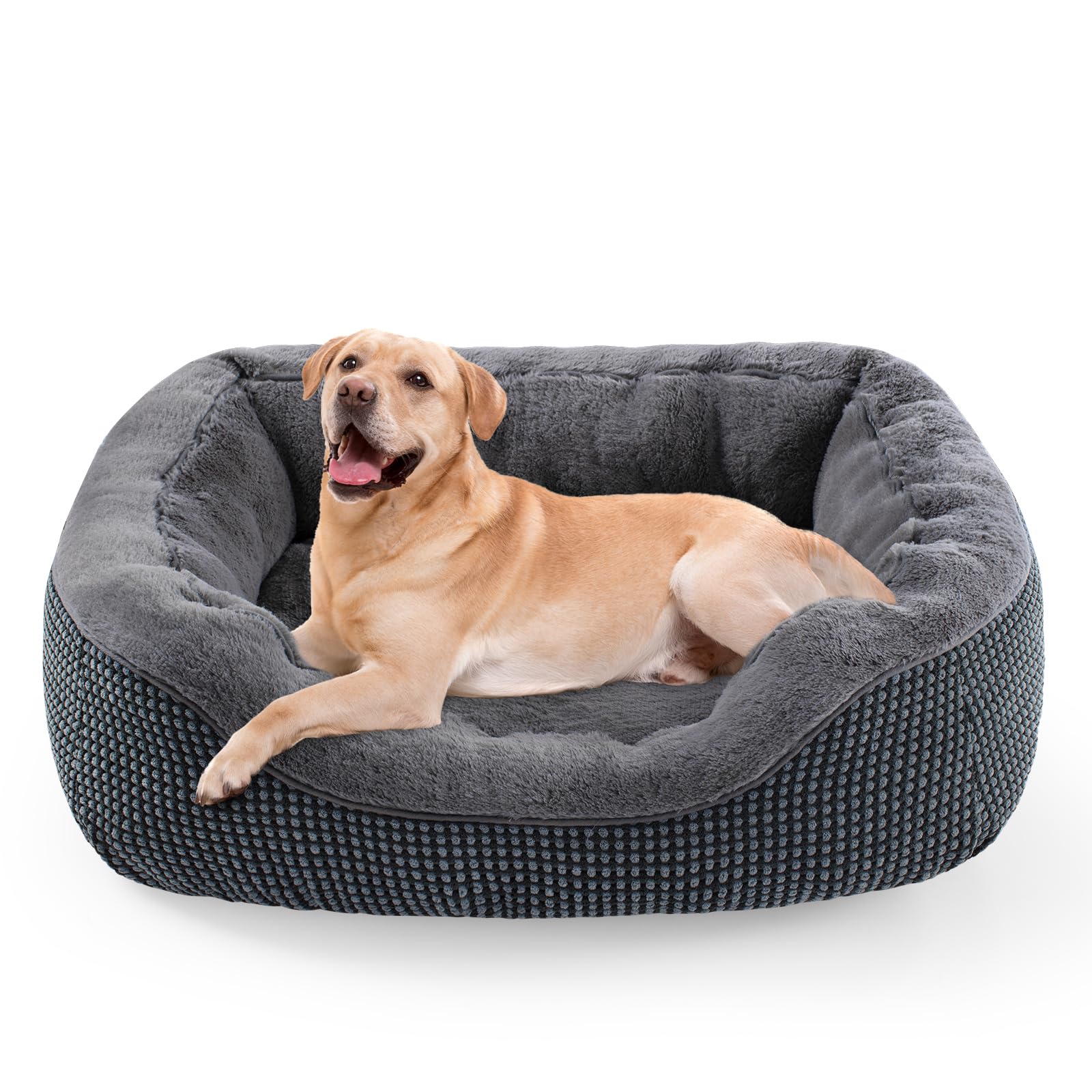 INVENHO Large Dog Beds for Large Dogs Washable, Rectangle Dog Beds ...