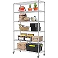 Amazon.com: 6-Tier Storage Shelf, Wire Shelving Unit NSF Certified Storage Rack 48" W x 18" D x ...