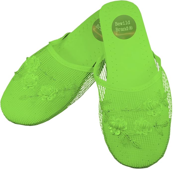Amazon.com | Easy Women's Chinese Mesh Slippers Available - (5097 ...