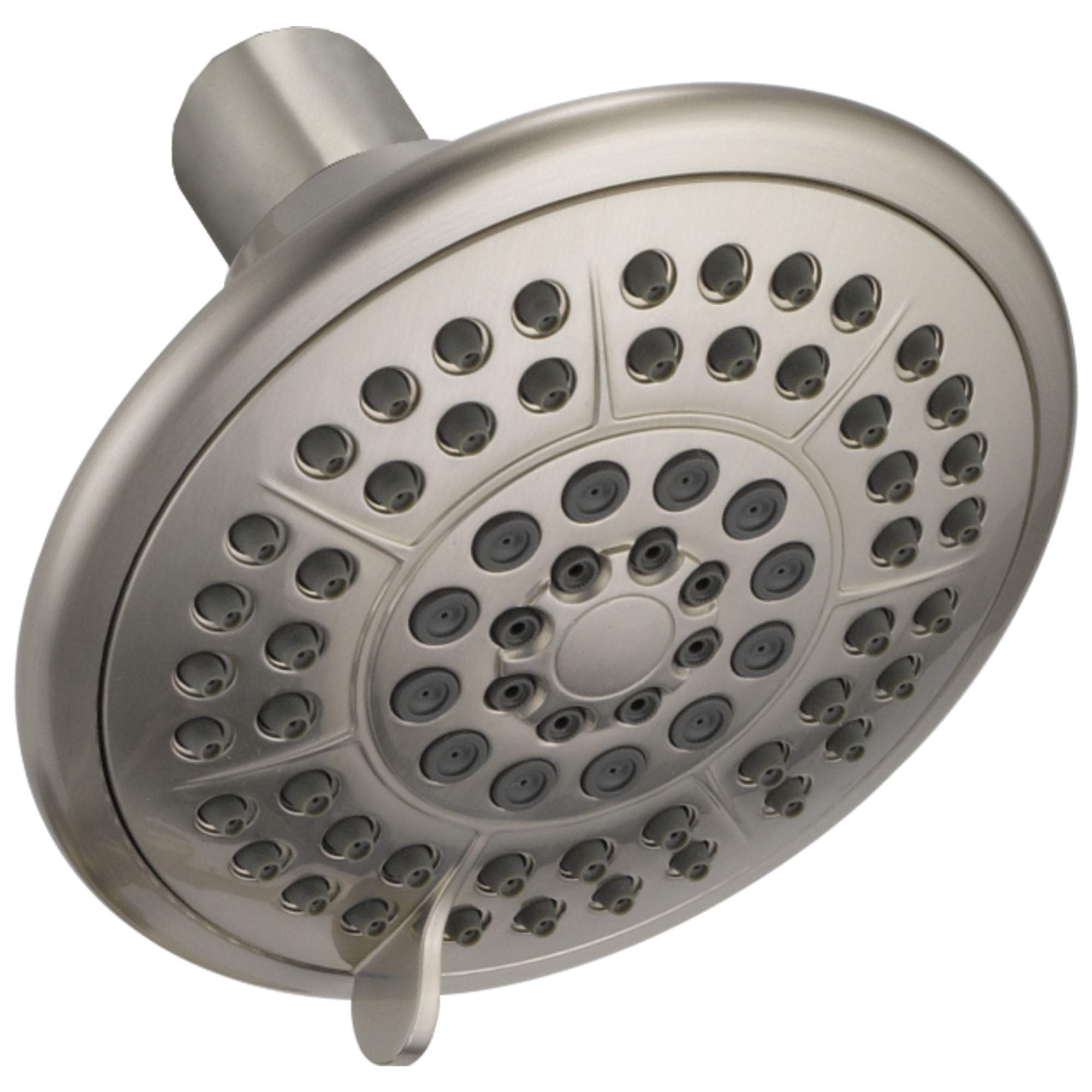Delta Faucet 5-Setting Raincan Shower Head, Brushed Nickel Rain Shower ...