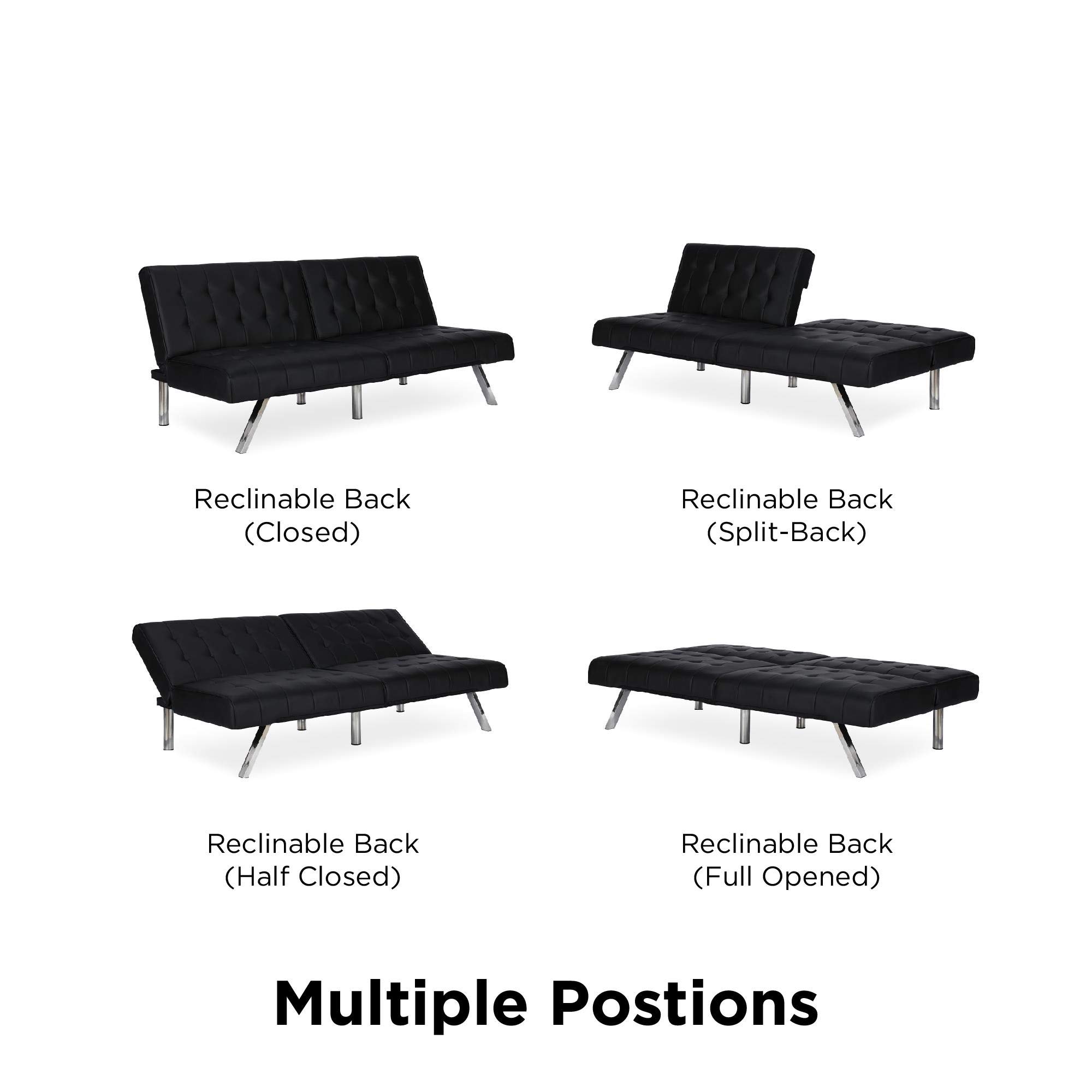 Mua DHP Emily 71 Inch Futon Sofa Bed, Armless Upholstered Couch Sleeper ...