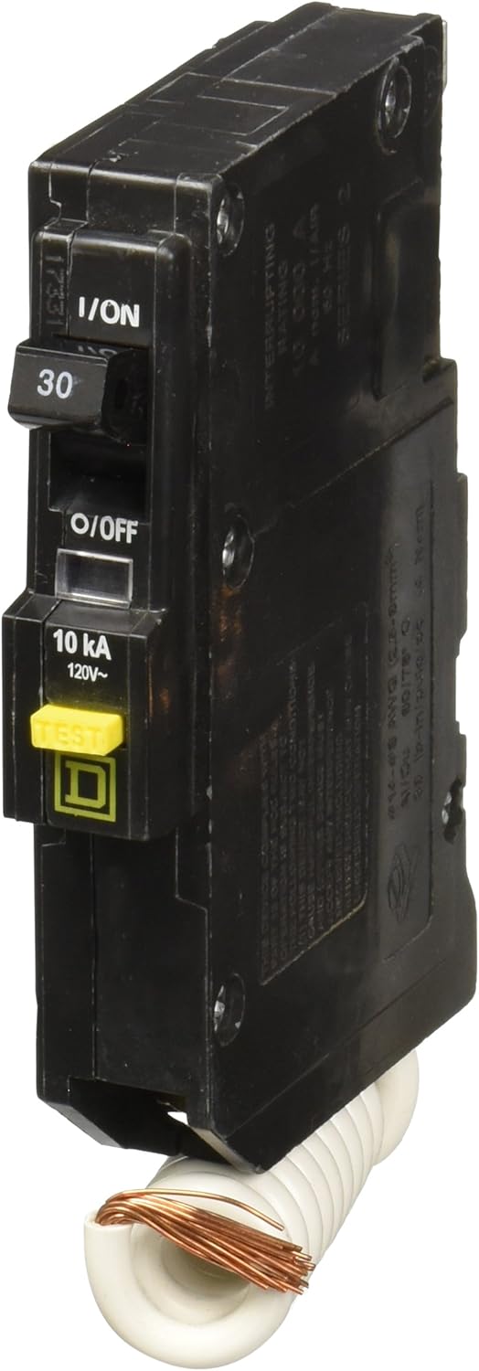 Schneider Electric QO130GFI Interruptor Tipo QO 1 Polo 30 A, con Protección Falla A Tierra GFI ...