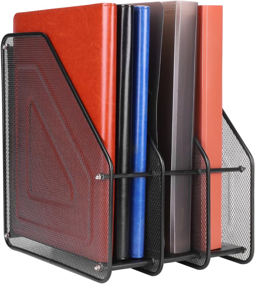 Mesh Magazine File Rack Holder, Magazine Holders Frames for Desk ...