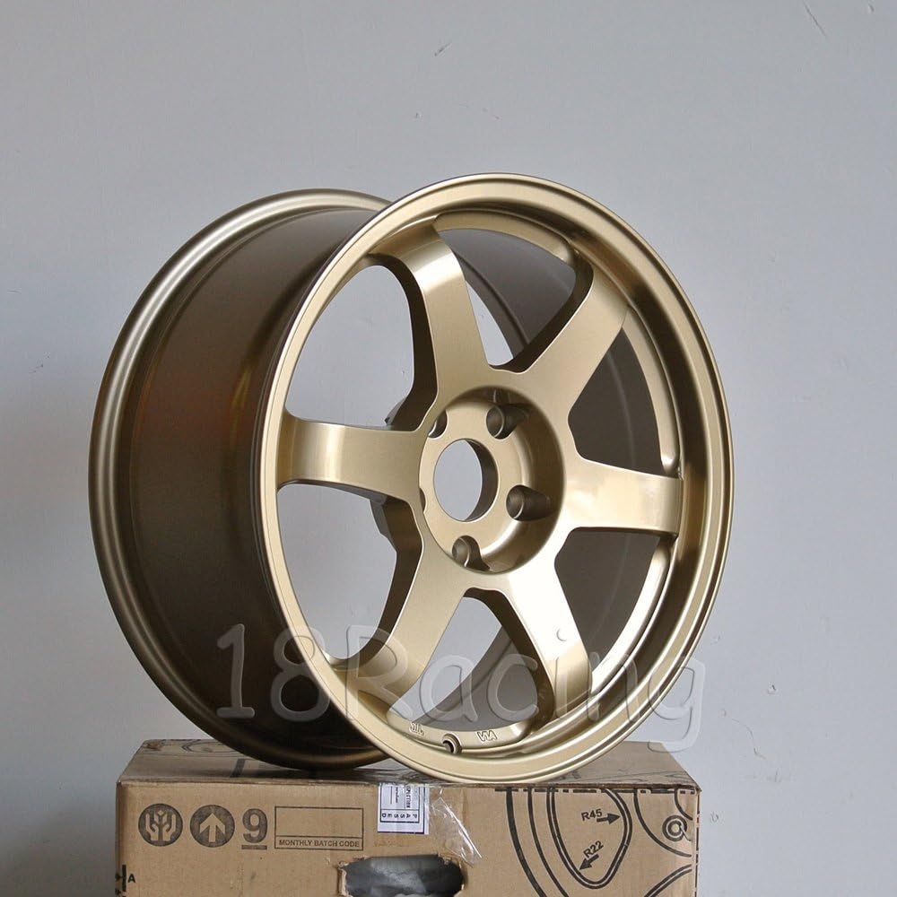 Amazon.com: 4 PCS ROTA GRID WHEELS 17X9 5X100 42 73 GOLD: Automotive