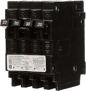 SIEMENS Q22030CT 30 Double Two 20-Amp Single Pole Circuit Breaker, As ...