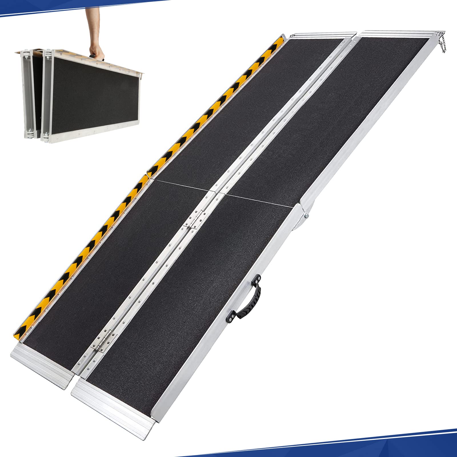 PENSUN 7FT Wheelchair Ramp, 84" L x 29" W Threshold Ramps, Non-Skid ...