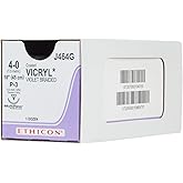 Amazon.com: Ethicon Coated VICRYL (Polyglactin 910) Suture, J493G ...