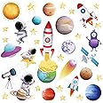 Amazon.com: 100pcs Outer Space Cutouts Solar System Rocket Planet Star ...