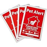 Amazon.com: Pet Alert Fire Rescue Sticker - 5"x 4" Double Sided (2 Pack ...