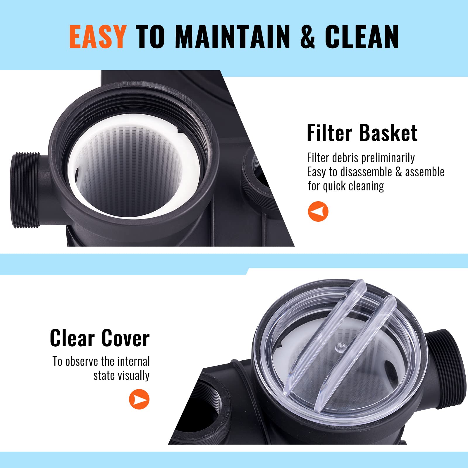 Mua VEVOR Sand Filter Ground 16-inch, 3500 GPH, 1 HP Swimming Pumps ...