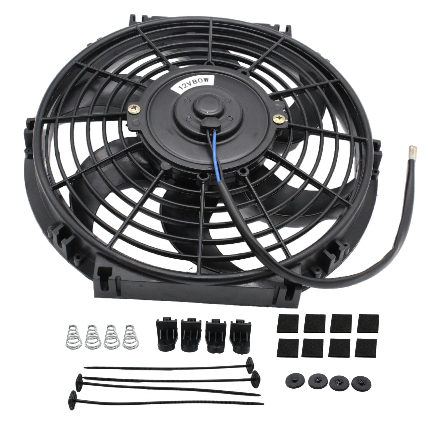 YUCHENSHLP 10 inch Universal Slim Fan Push Pull Electric Radiator ...