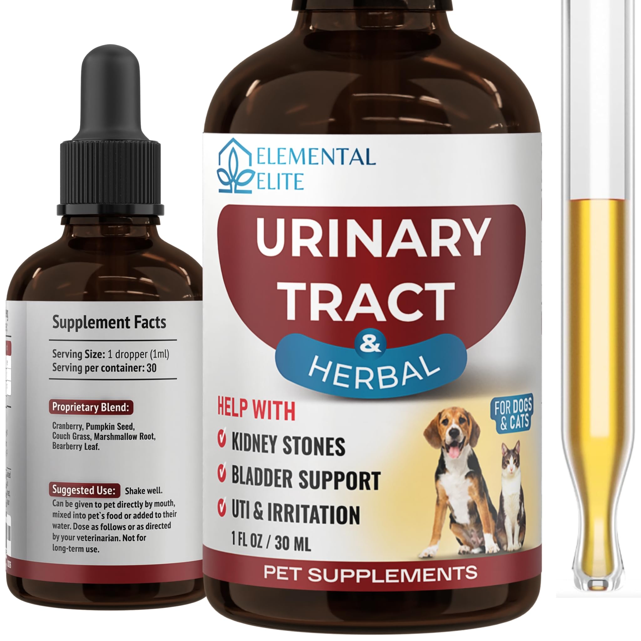 EDUZEBRA Urinary Tract Health Treatment for Dogs & Cats – Natural ...