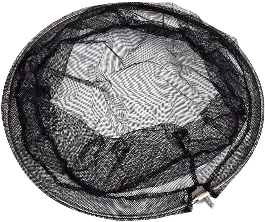EXCEART Fishing Landing Net Head, 40cm Nylon Dense Hole Stainless Steel ...