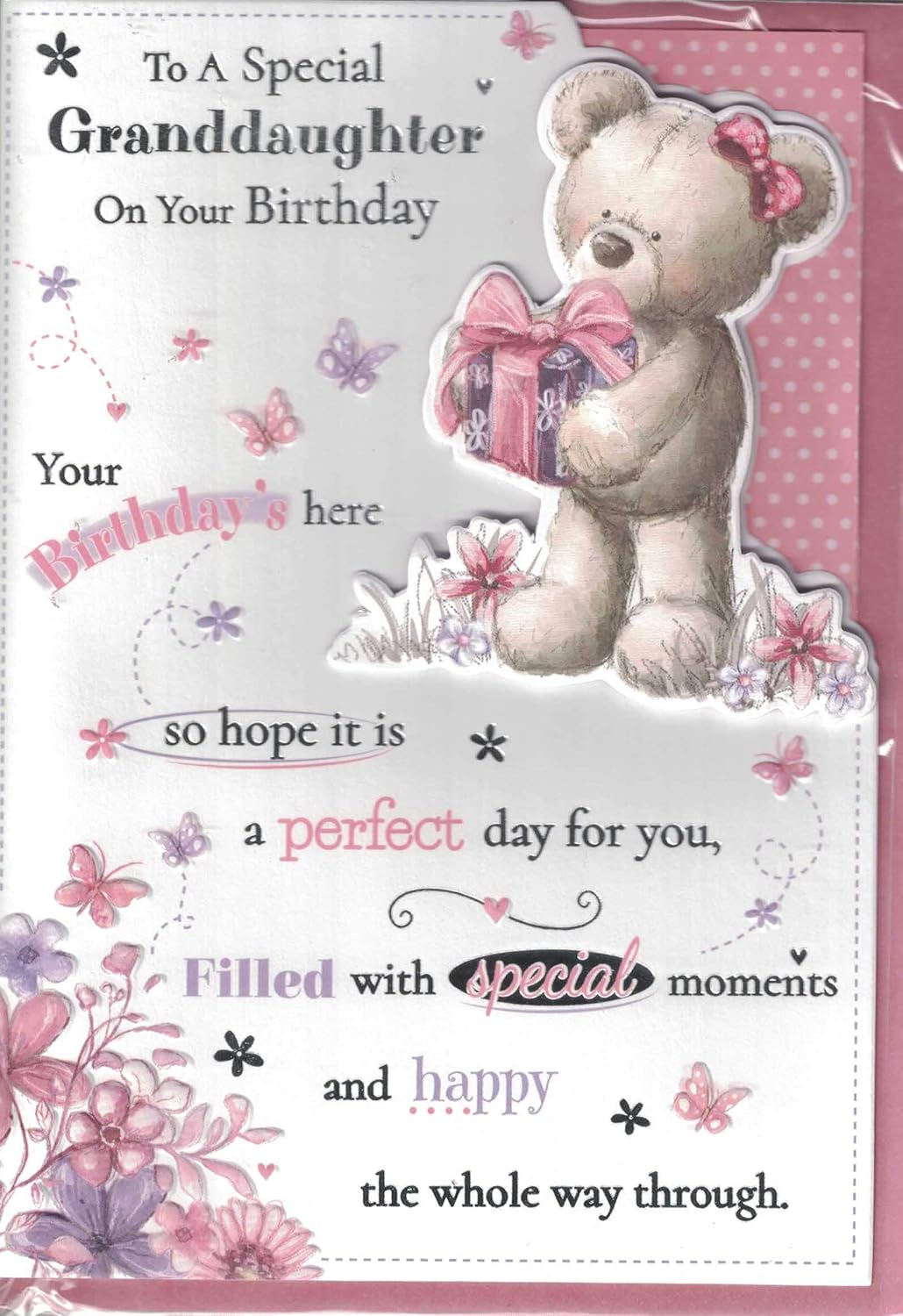Granddaughter Birthday Card Wishing You A Happy Birthday
