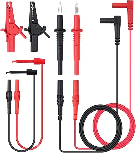 Neoteck 8 piezas Cables de Prueba de Multímetro Equipo de Cable de ...