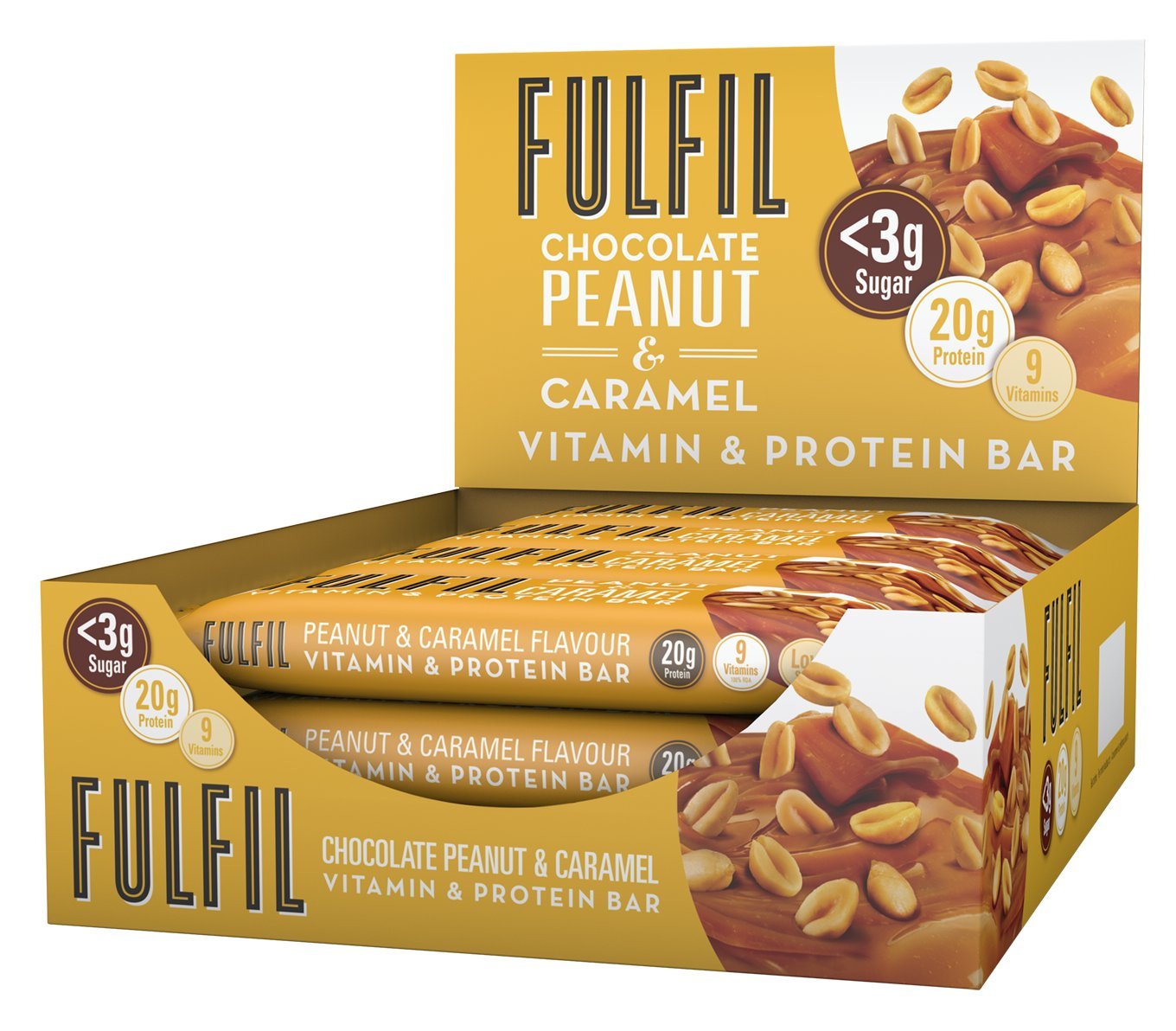 Fulfil Nutritional Bar, Peanut and Caramel, 55 g, Pack of 12: Amazon.co ...
