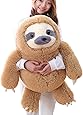 Amazon.com: Winsterch Giant Sloth Stuffed Animal Toy Plush Sloth Gift ...