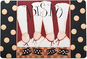 Amazon.com: Comfort Floor Mat Bistro Chef Kitchen Padded Rug : Home ...