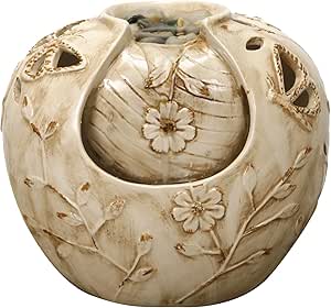 Amazon.com : Nature's Garden Butterfly Fountain, Ivory : Patio, Lawn ...
