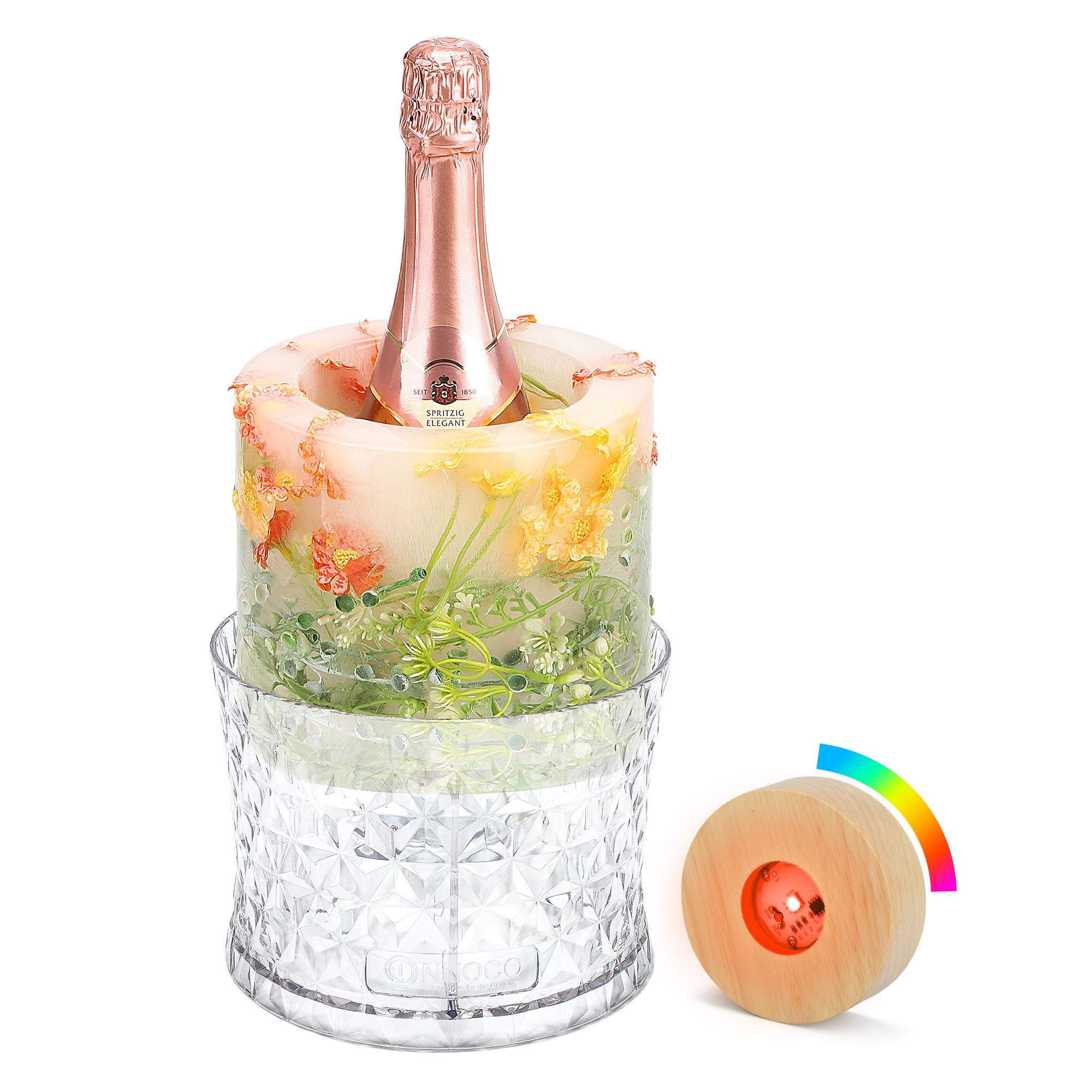 Ice Bucket Mold, Wine Bottle Chiller DIY Ice Bucket Champagne Ice ...