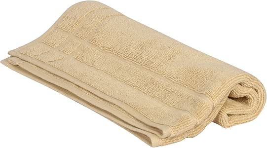 Amazon.com: Elements Cotton Terry Bath Mat - Self Design, Soft ...