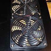 Amazon.com: GDSTIME Big Airflow Dual 120mm Fans DC 12V Powered Fan with ...