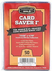 Amazon.com: Card Saver 1 - Semi Rigid Card Holder for Graded Card ...