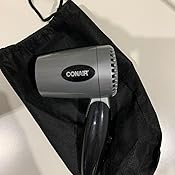 Conair 124AC 1600 Watt Compact Travel Hair Dryer with Folding Handle ...