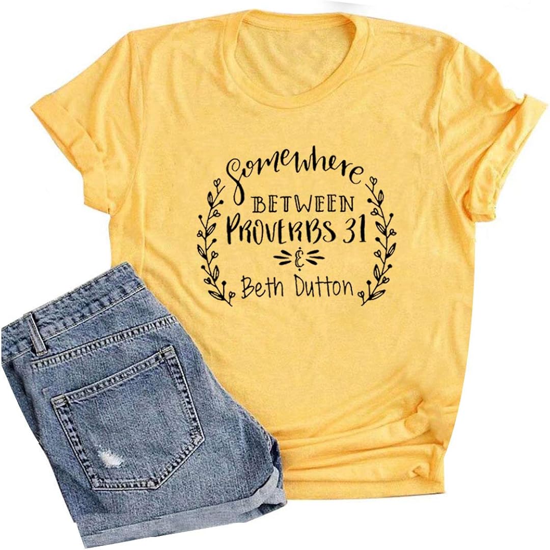 Amazon Somewhere Between Proverbs Womens Shirt Yellowstone TV Show T Shirt Vintage Funny amazon-somewhere-between-proverbs-womens-shirt-yellowstone-tv-show-t-shirt-vintage-funny