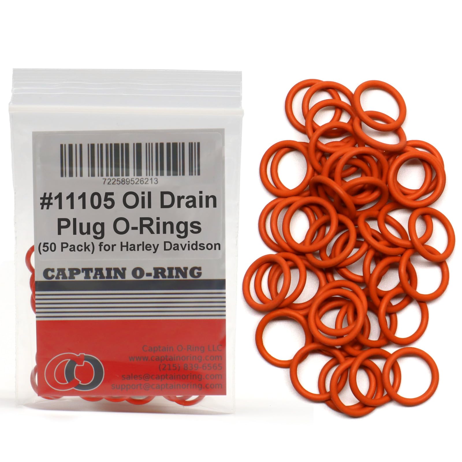 Mua 50 Pack - #11105 O-Ring Replacement for Harley Davidson Oil Drain ...