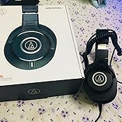 Audio-Technica ATH-M40X Professional Studio Monitor Over-ear Headphones ...