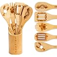 Amazon.com: Friends Wooden Spoons for Cooking, Bamboo Cooking Kitchen ...