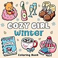 Amazon.com: Cozy Girl Winter Coloring Book: Bold and Easy Hygge ...